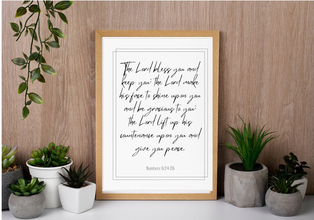 Scripture Tile | Housewarming Gift | Decorative Tile | Blessing Upon ...