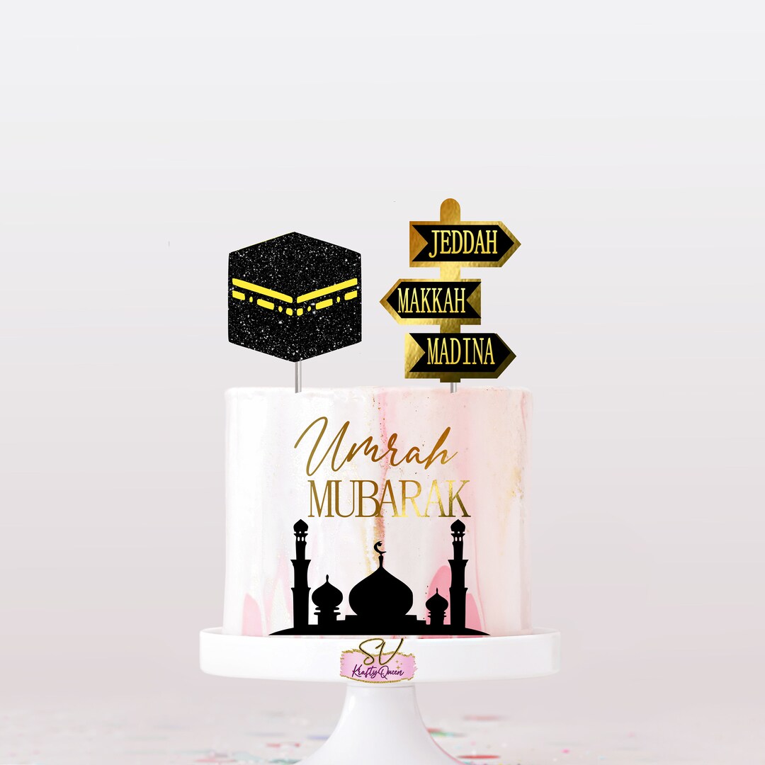 Cake Topper Pack Umrah Mubarak - Etsy
