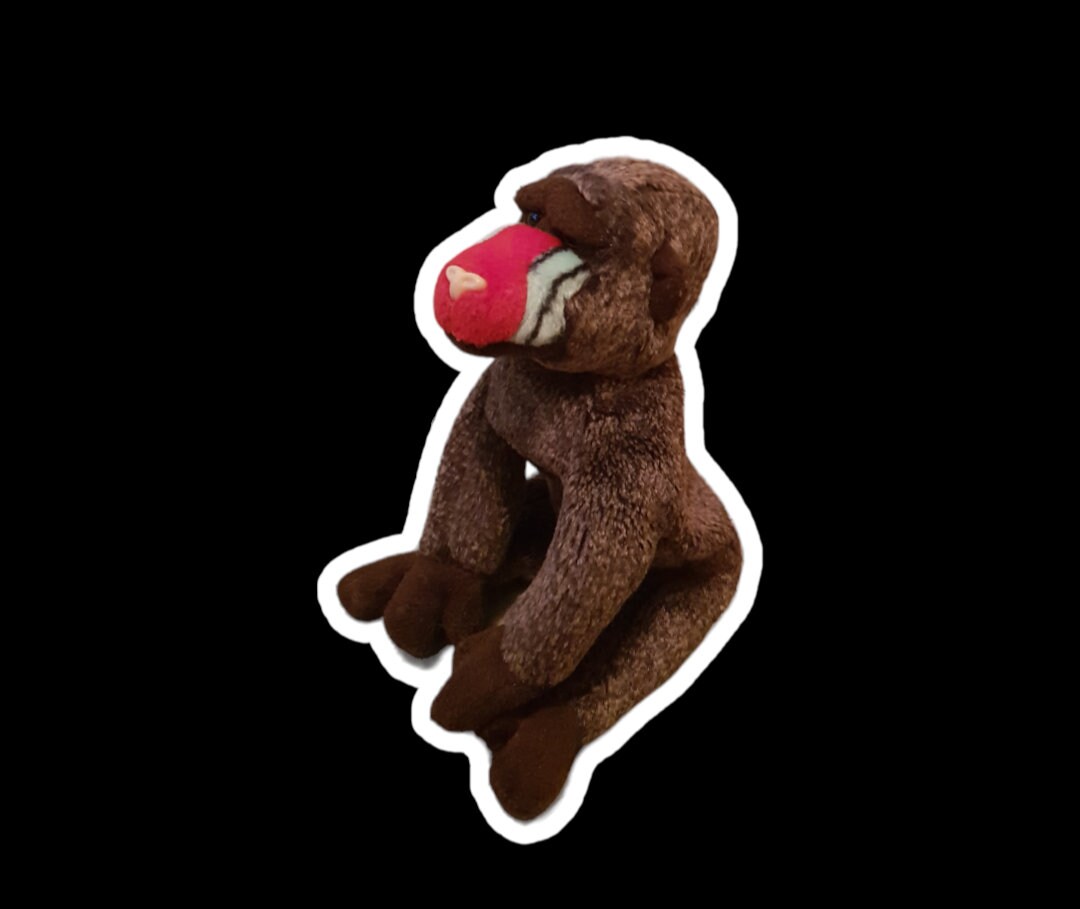 Ty Beanie Baby Cheeks the Baboon Plush / Soft Toy - Etsy