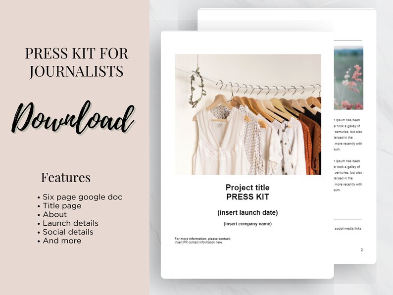 Press Kit for Small Businesses and Entrepreneurs - Etsy