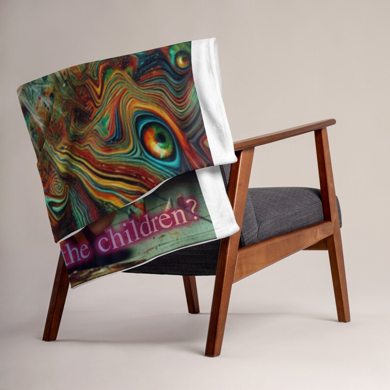 Horror Girl Scream Throw/blanket Trippy, Unique, Print, Psychedelic - Etsy