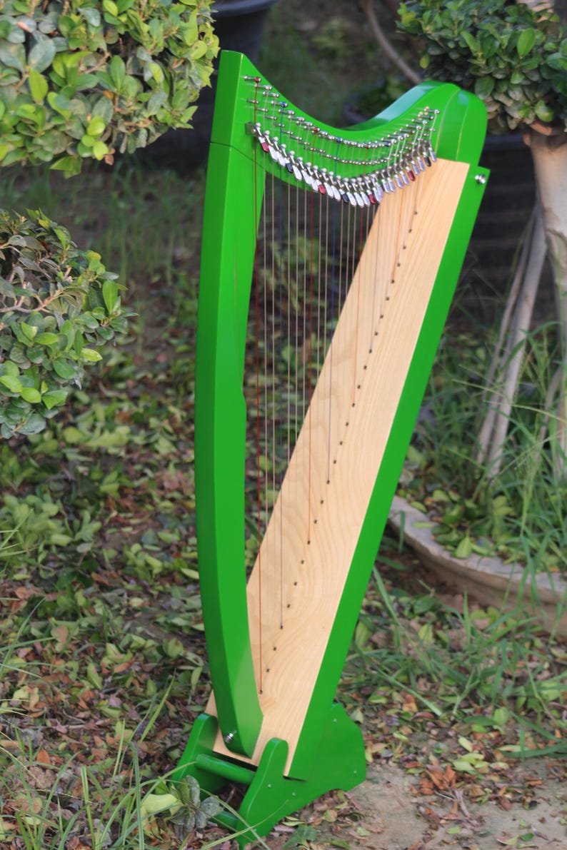 26 Strings Celtic Lever Harp, Folk Harp, Irish Music | Handmade With ...
