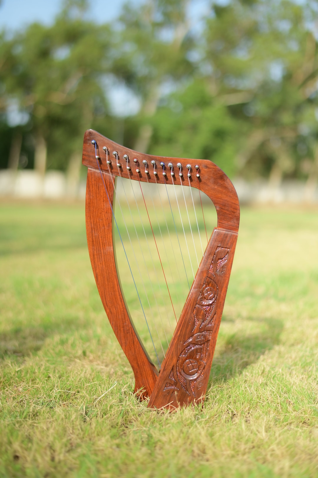 Baby Harp 12 Strings Celtic Lever Harp, Folk Harp, Irish Music ...