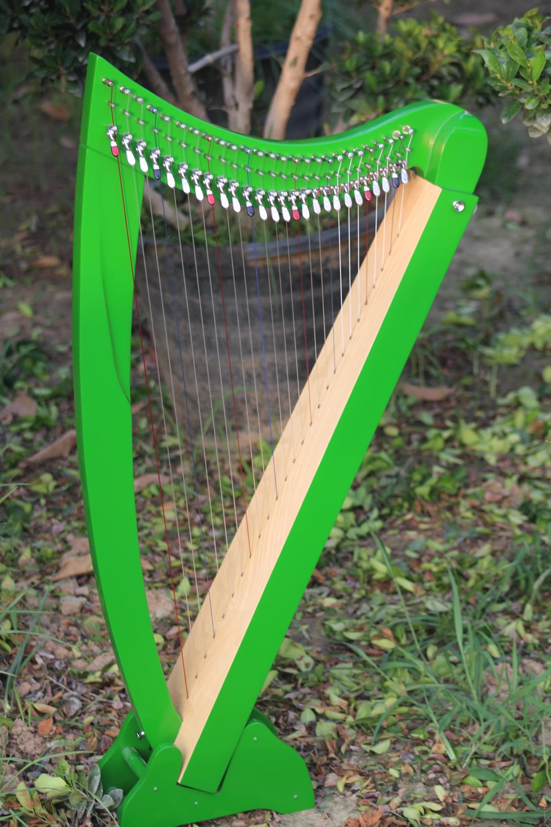 26 Strings Celtic Lever Harp, Folk Harp, Irish Music | Handmade With ...