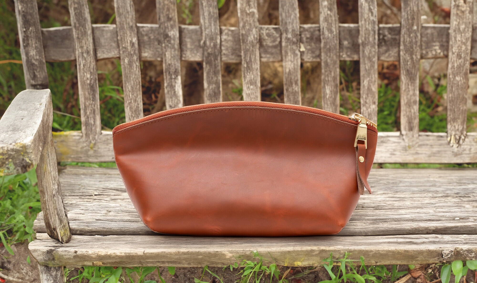 Personalized Leather Makeup Bag, Custom Bridesmaid Gift, Genuine ...