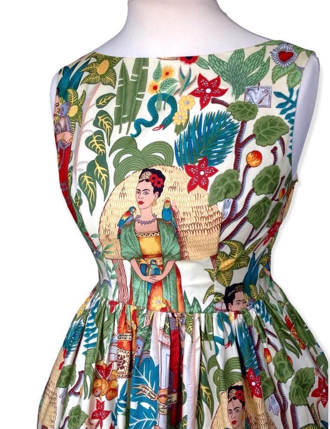 Mexican Frida Kahlo Themed Dress - Etsy