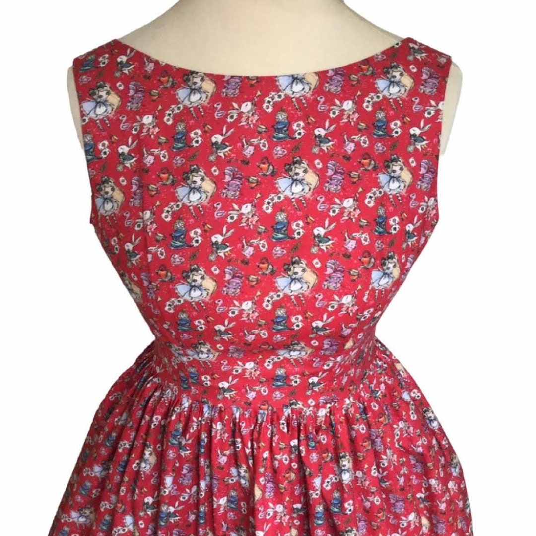 Book Dress/alice in Wonderland Themed Dress - Etsy