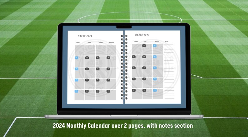 Manchester City Themed Football Diary, Planer, Notebook for Ipad ...