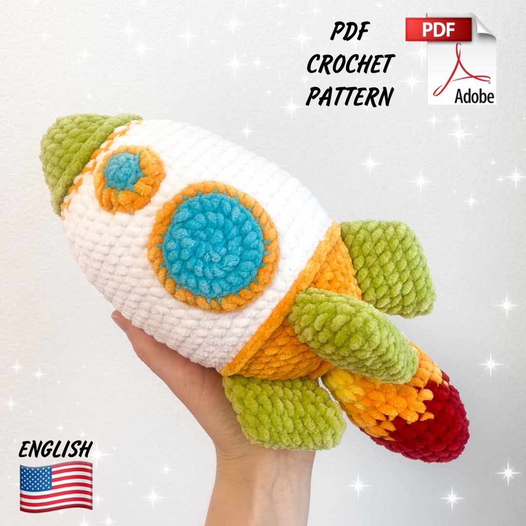 Crochet Pattern Spaceship / Funny Plush Spaceship / Crochet Design PDF ...