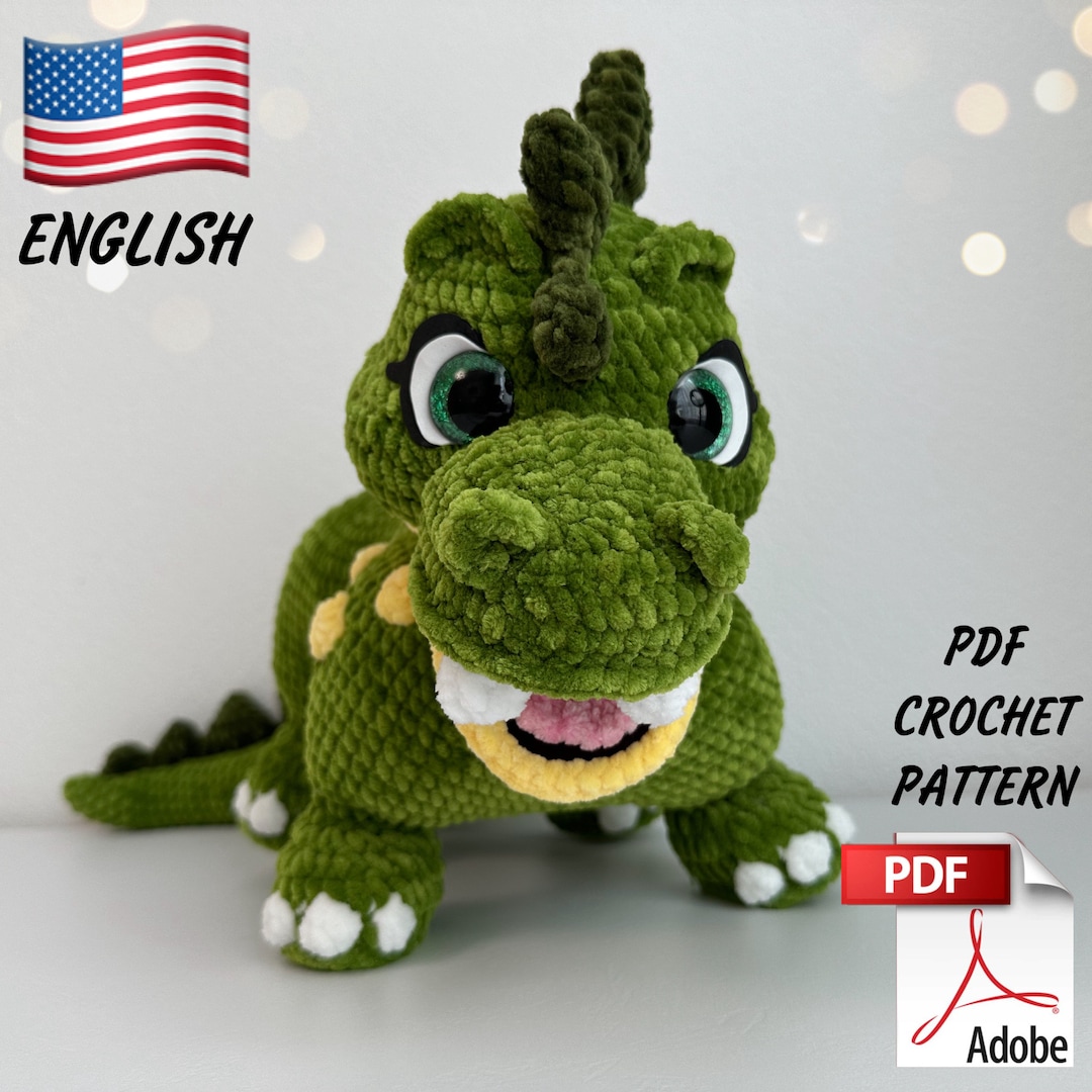 Crochet Pattern Crocodile / Funny Plush Crocodile / Crochet Design PDF ...