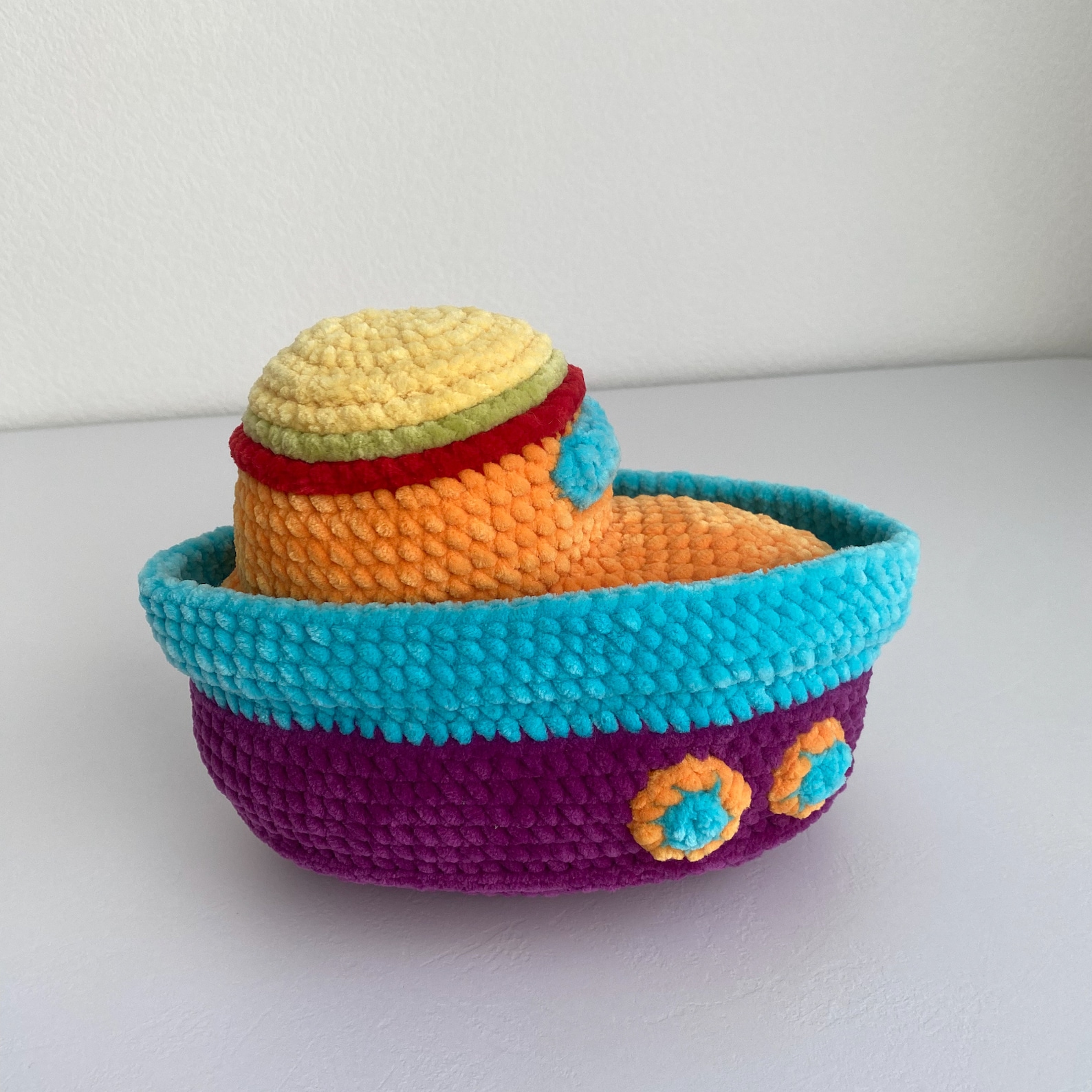 Crochet Pattern Boat / Funny Plush Boat / Crochet Design PDF Boat ...