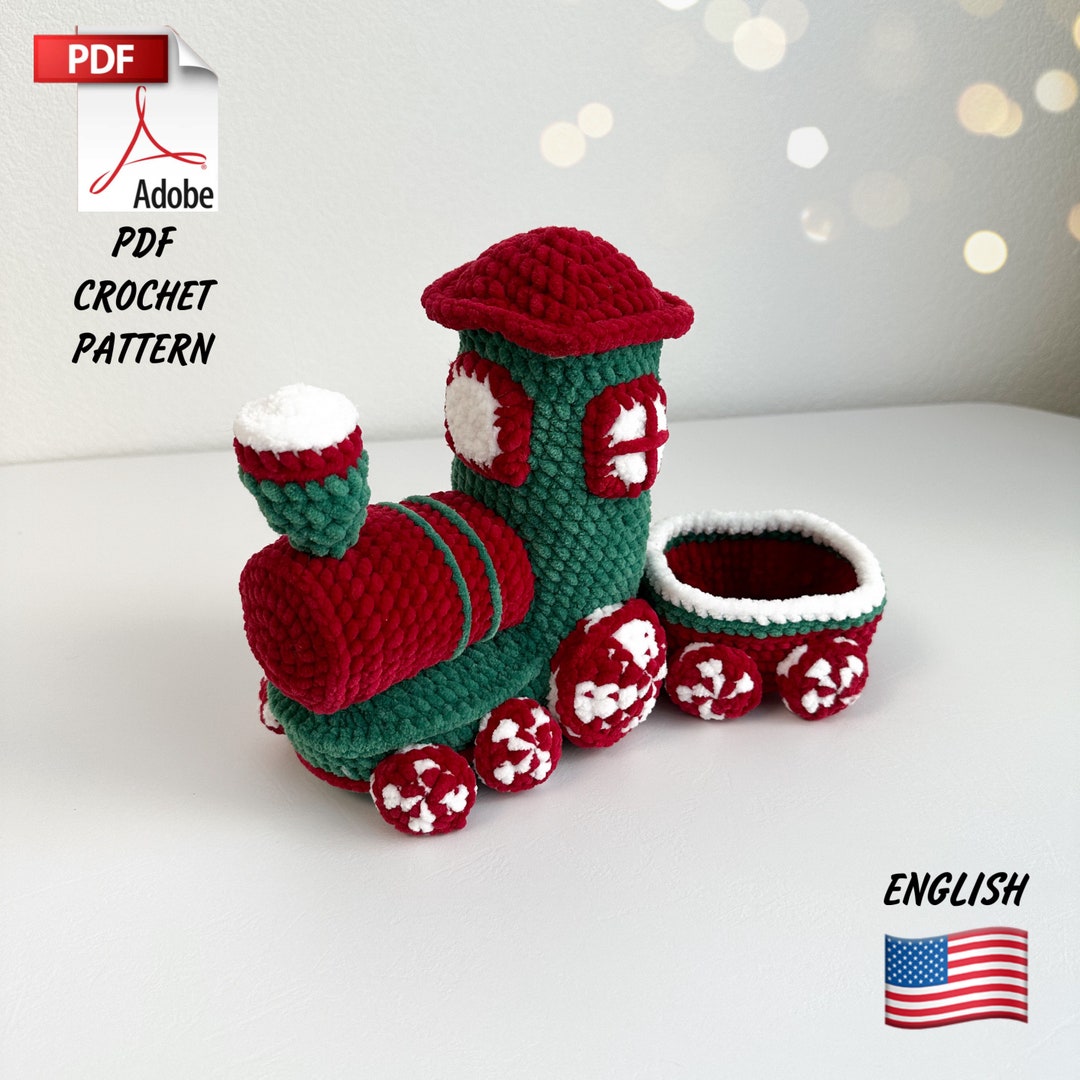 Crochet Pattern Steam Train / Funny Plush Locomotive / Crochet Design ...