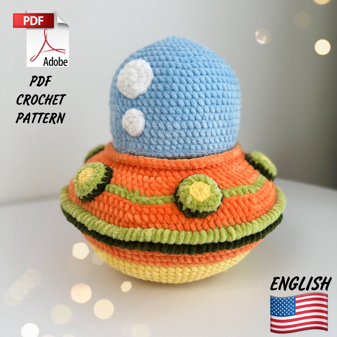 Crochet Pattern UFO / Funny Plush UFO / Crochet Design Pdf UFO ...