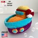 Crochet Pattern Boat / Funny Plush Boat / Crochet Design PDF Boat ...