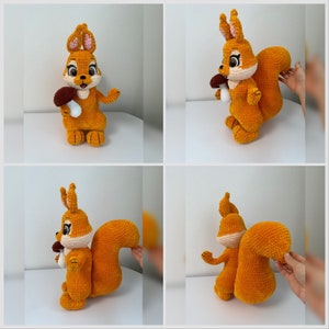 Crochet Pattern Squirrel / Funny Plush Squirrel / Crochet Design PDF ...