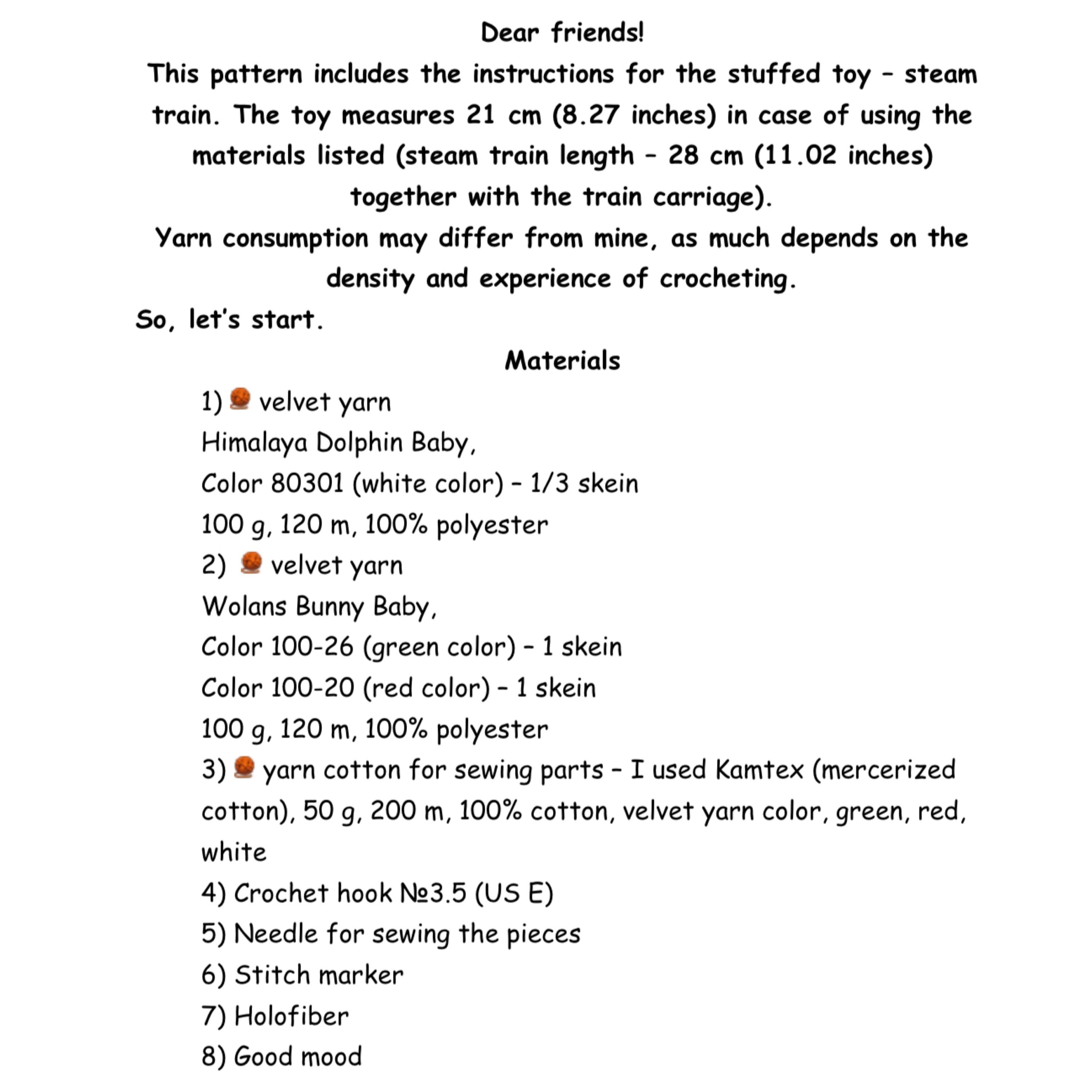 Crochet Pattern Steam Train / Funny Plush Locomotive / Crochet Design ...