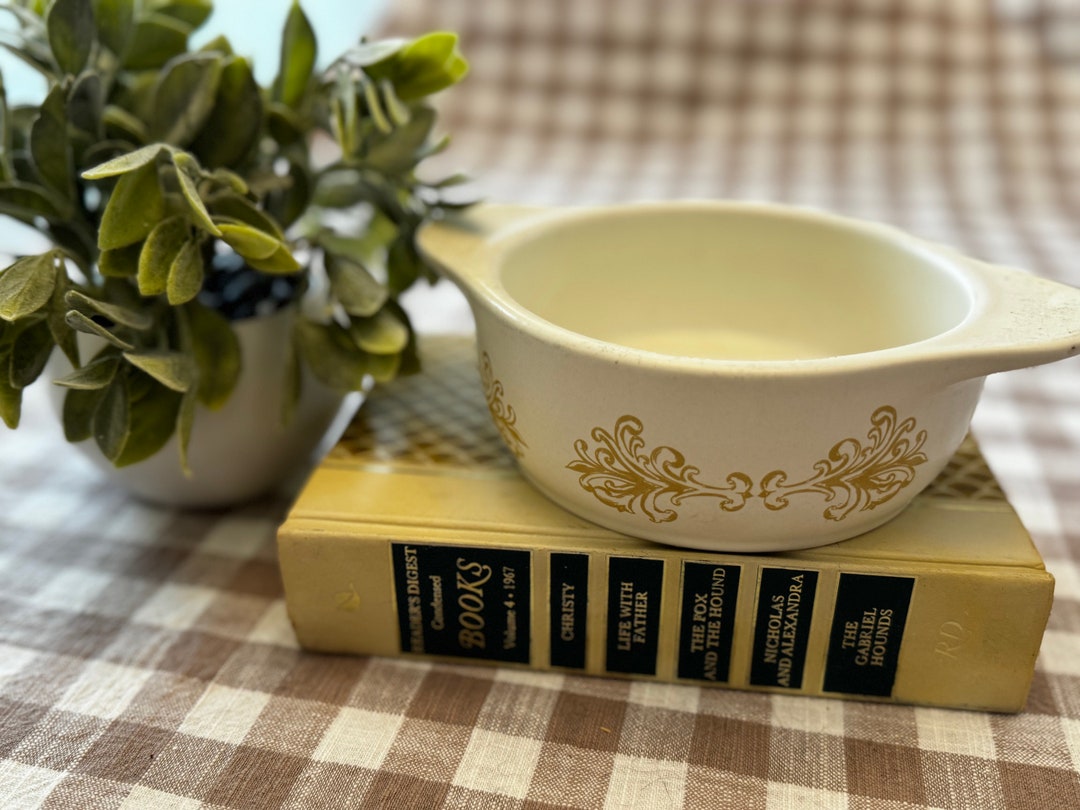 Vintage Bowl W/ Ivory & Gold Markings - Etsy