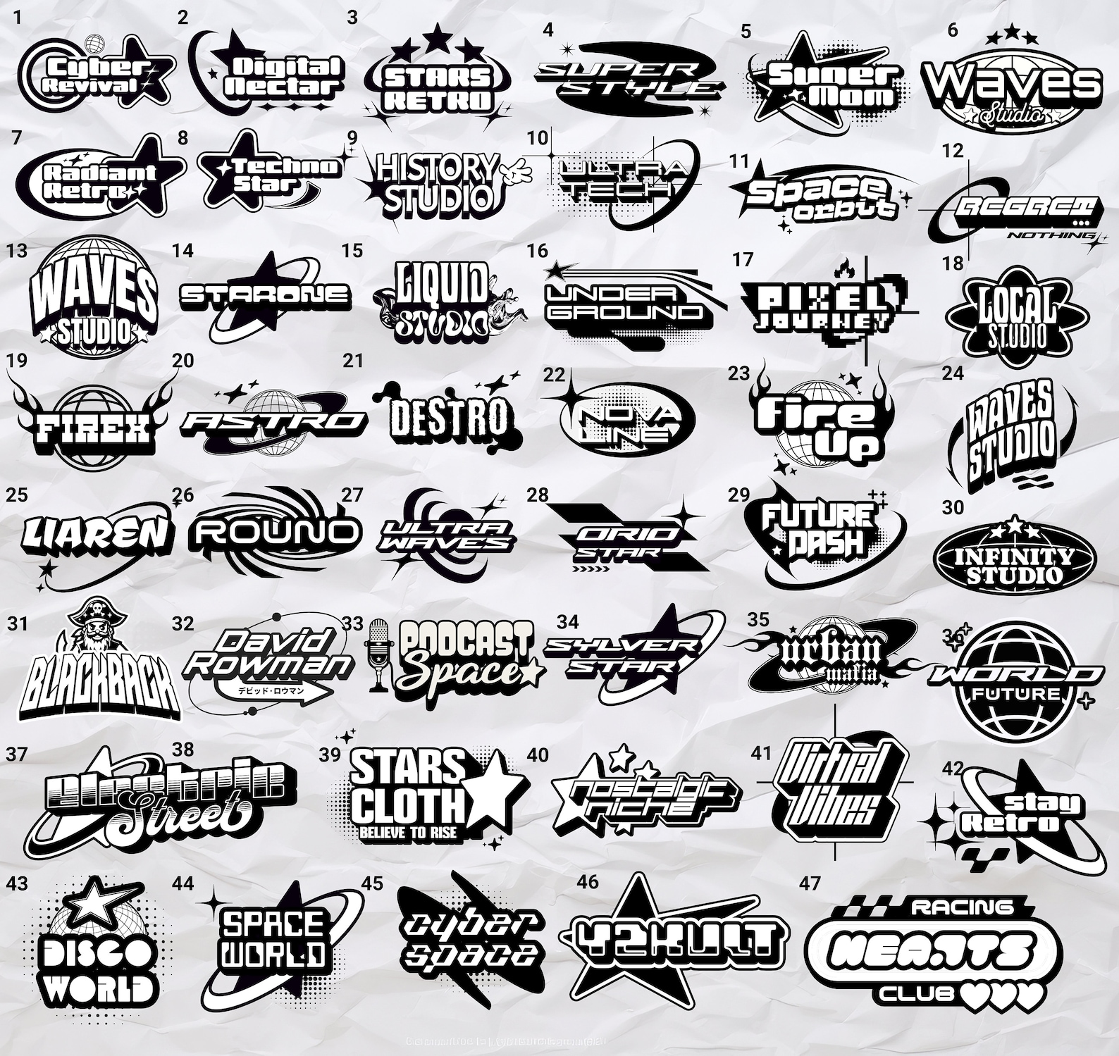 Custom Y2k Logo, Y2k Fashion,svg, Png, Eps, Pdf. (fast Delivery, High ...