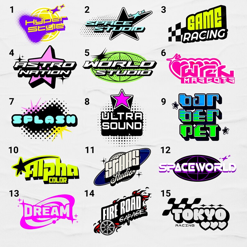 Custom Y2k Logo, Y2k Fashion,svg, Png, Eps, Pdf. fast Delivery, High ...