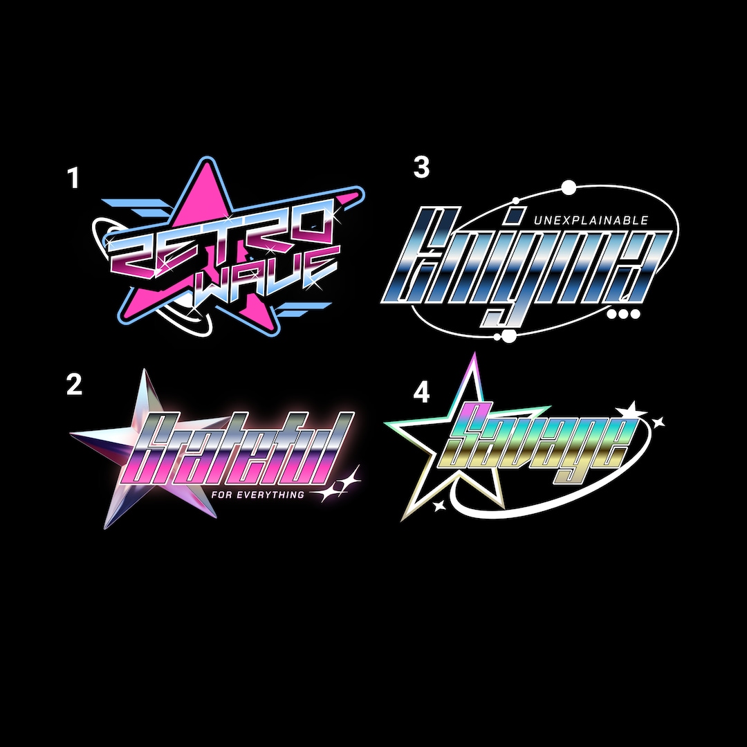 Y2k Chrome, Custom Digital Y2K Log, Svg, Png, Eps, Pdf - Etsy