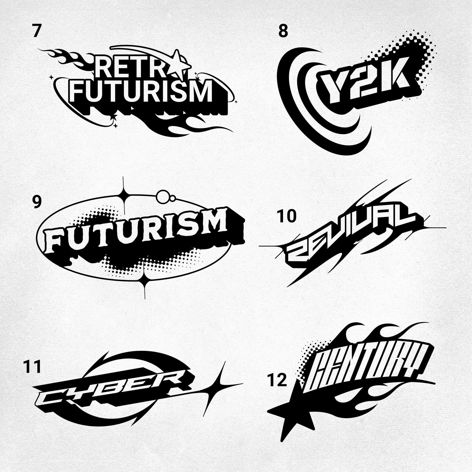 Custom Y2K Style Logo Design | Retro Branding (digital Download) - Etsy