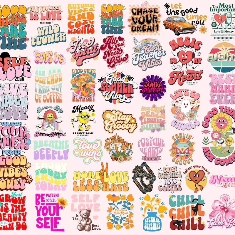 Retro Characters - Etsy