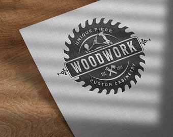 Woodwork Logo, Carpentry Logo Vintage Custom Logo Business Logo Design ...
