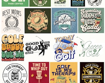 Golf Club Design PNG Bundle | +20 High-res 300dpi Digital Files for ...