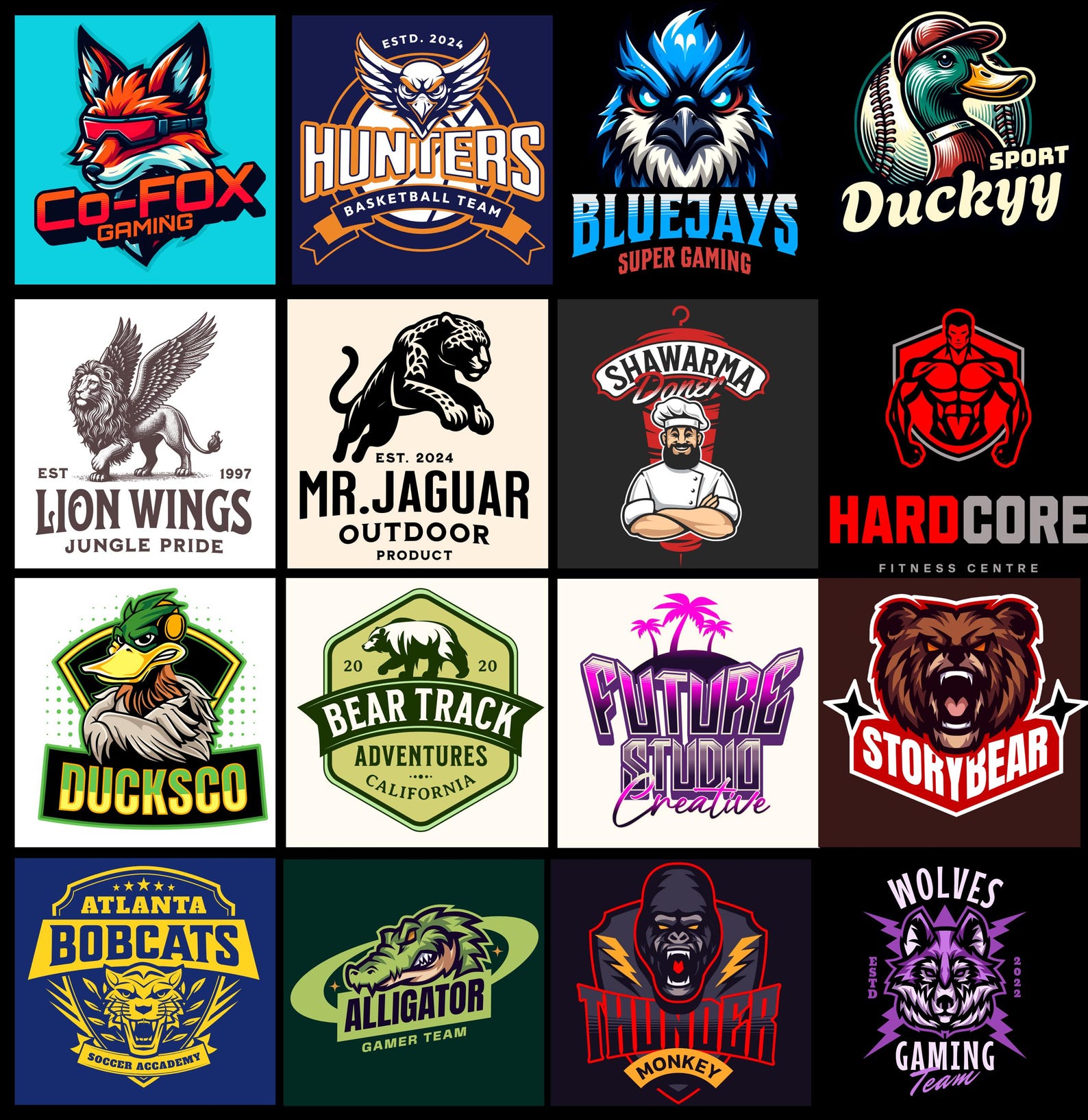 Custom Team Logo Football,logo Gaming, Custom Amazing Gaming Logo for E ...