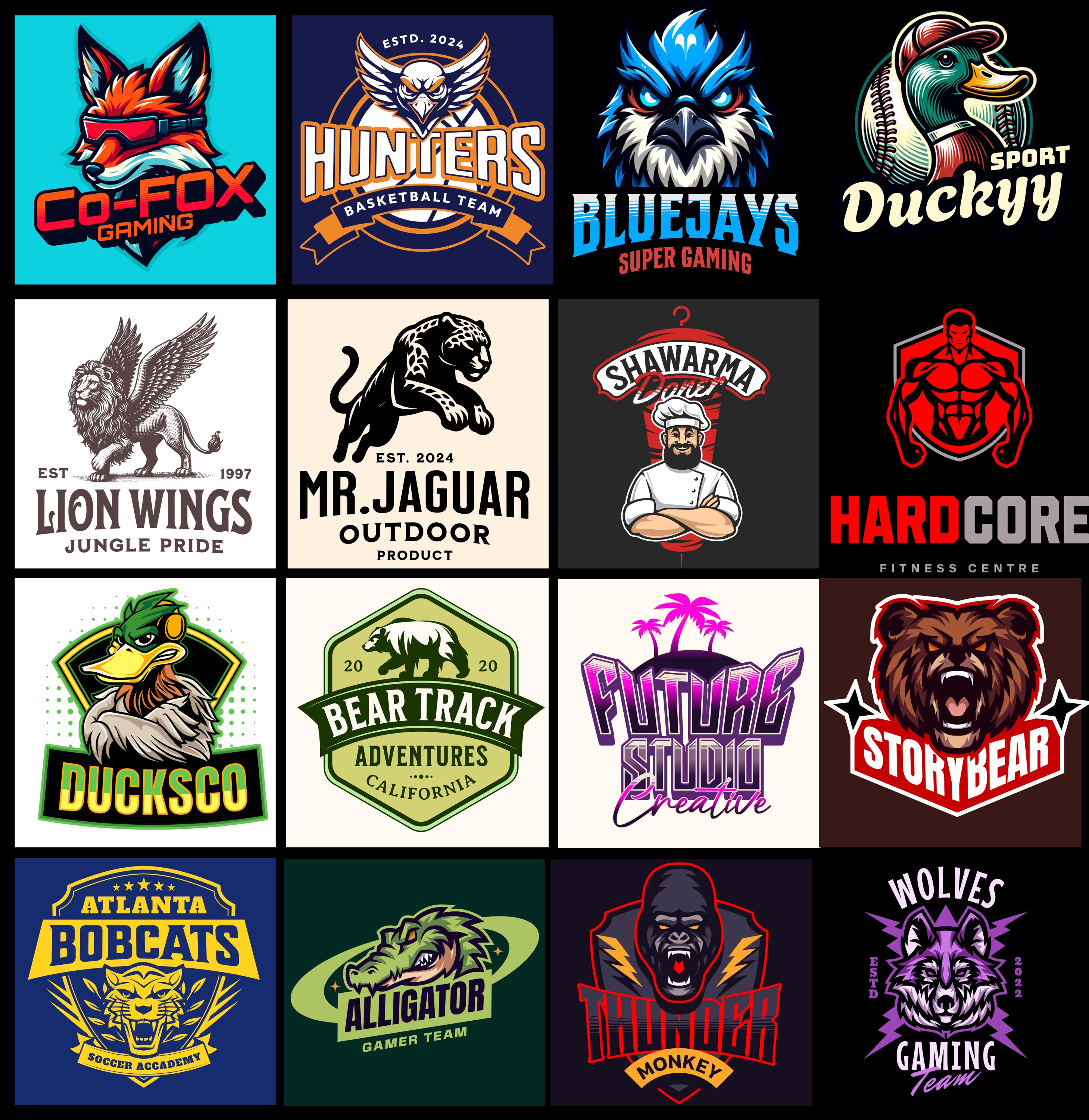 Custom Team Logo Football,logo Gaming, Custom Amazing Gaming Logo for E ...