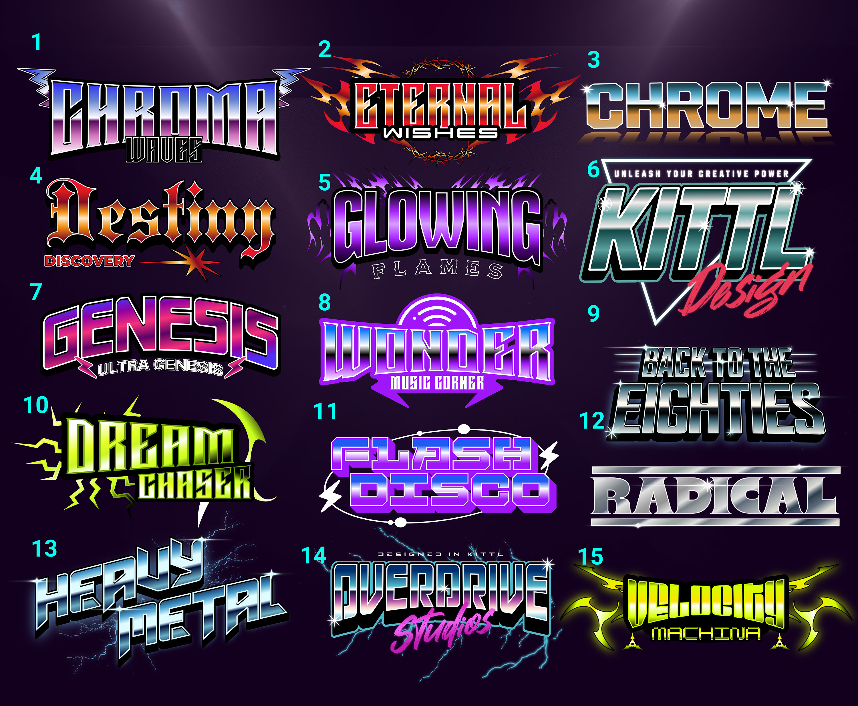 Custom Chrome Metallic Logo. - Etsy