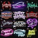 Custom Y2K Logo Design - Personalized Retro Neon Sign, 2000s Style Wall ...