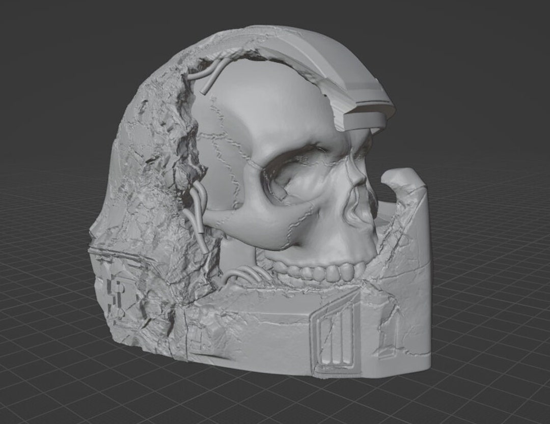 Hell Divers Battle Damaged Helmet - Etsy