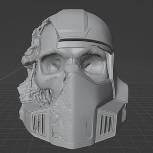 Hell Divers Battle Damaged Helmet - Etsy