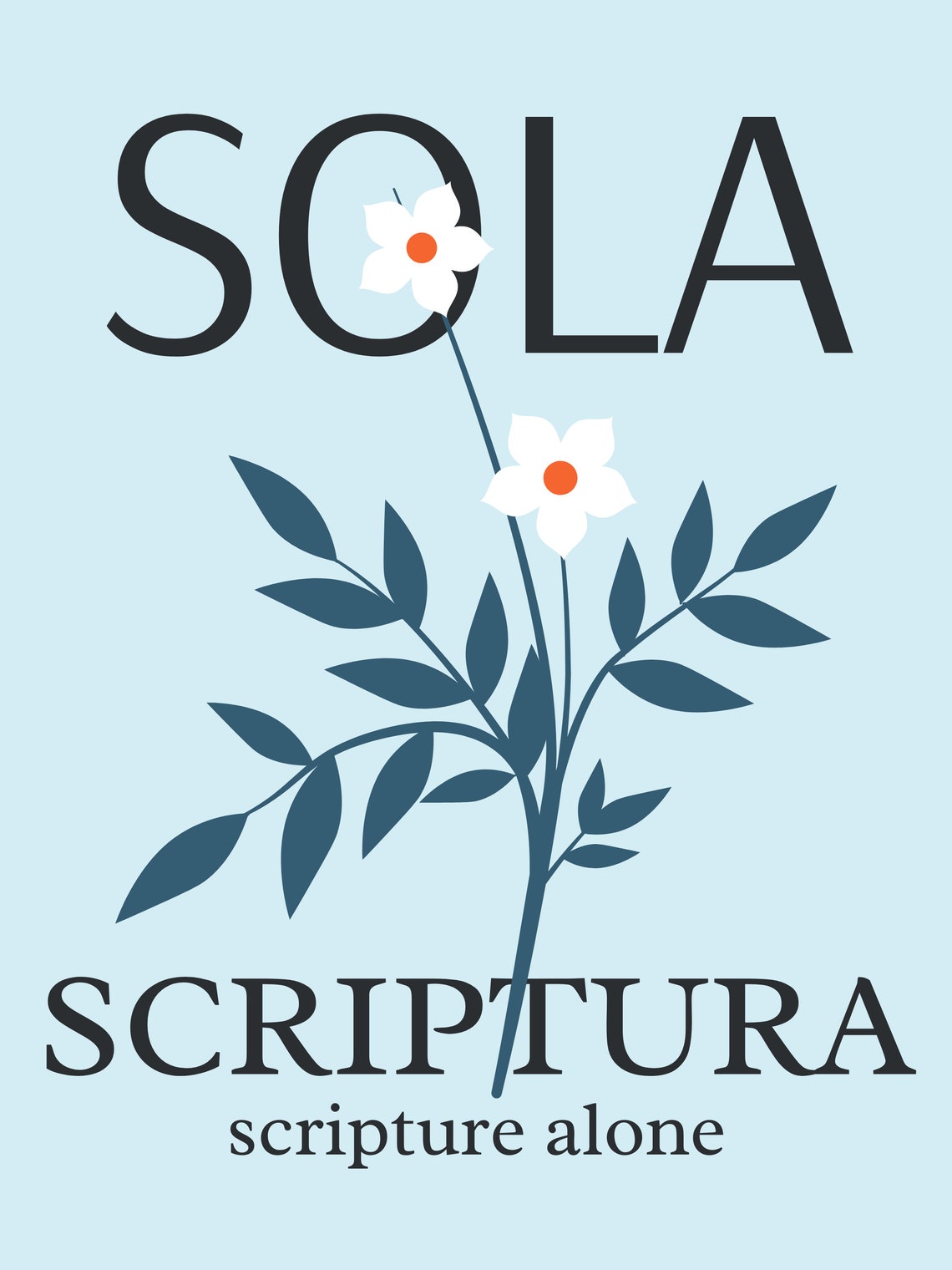 Five Solas Art Print Set: Protestant Reformation Decor (digital ...