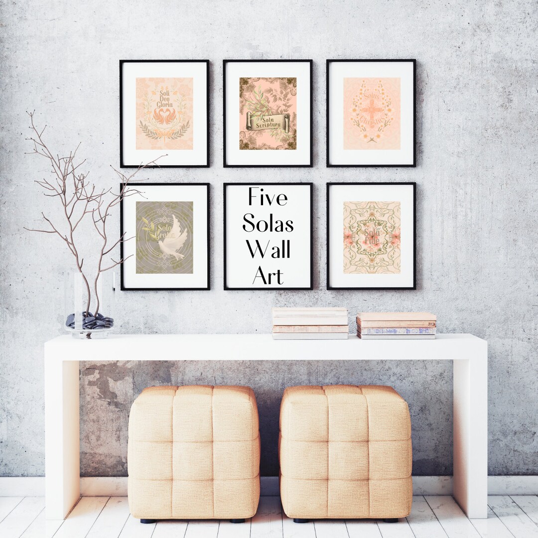 5 Solas Poster Digital Download Set Sola Fide Sola Gratia Solus ...