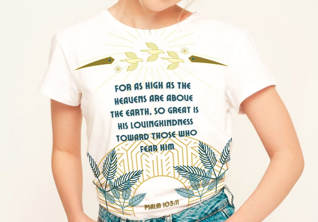 Psalms Verse T-shirt Graphic Christian T-shirt Christian Apparel ...