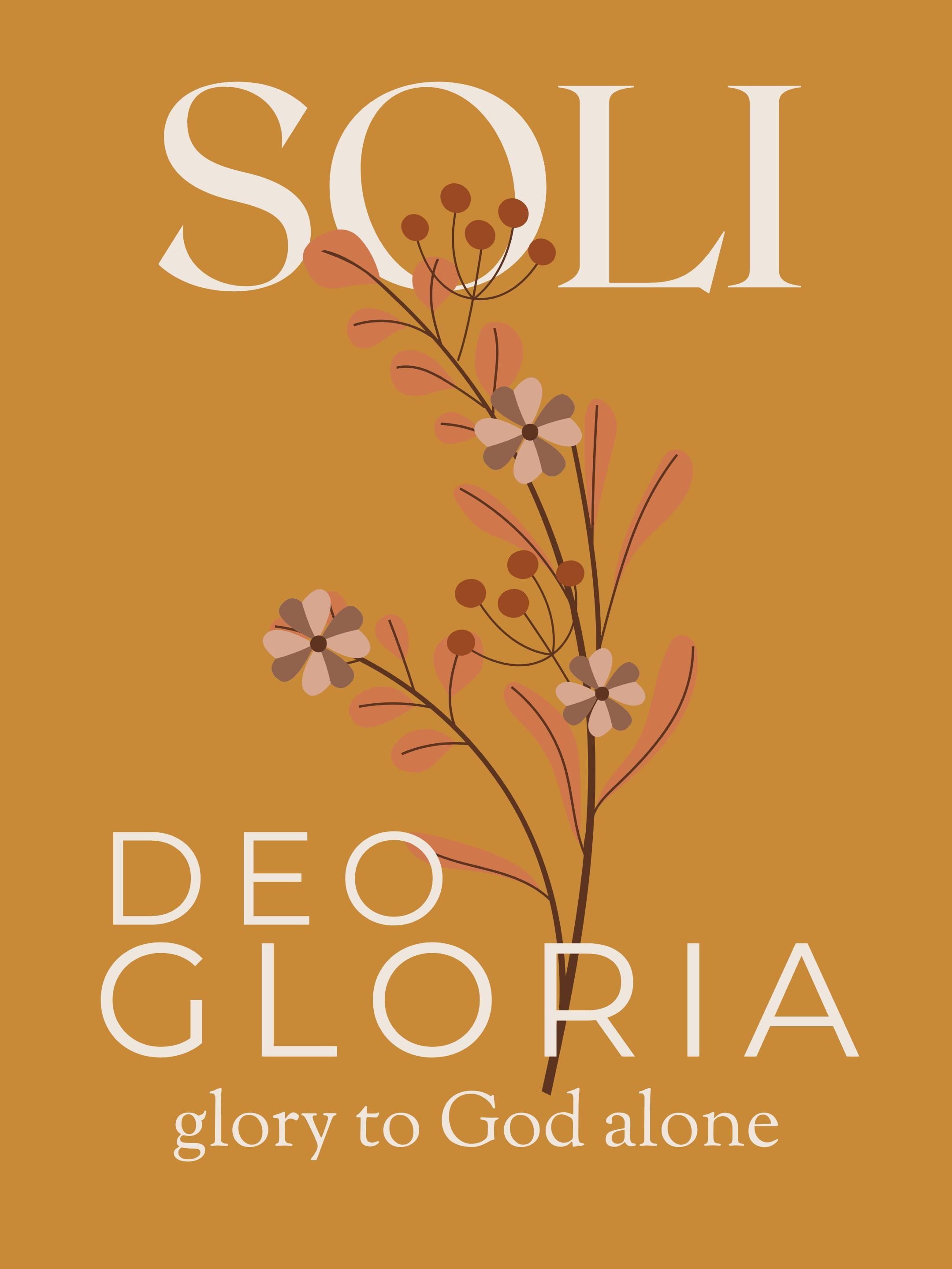 Five Solas Printable Posters in Fall Colors | Sola Fide, Gratia ...