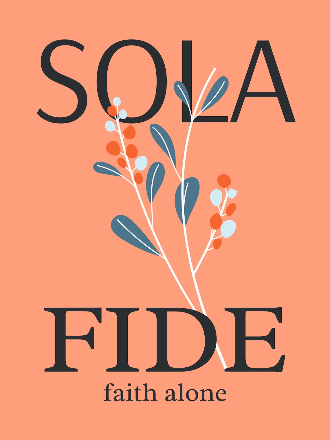 Five Solas Art Print Set: Protestant Reformation Decor (digital ...