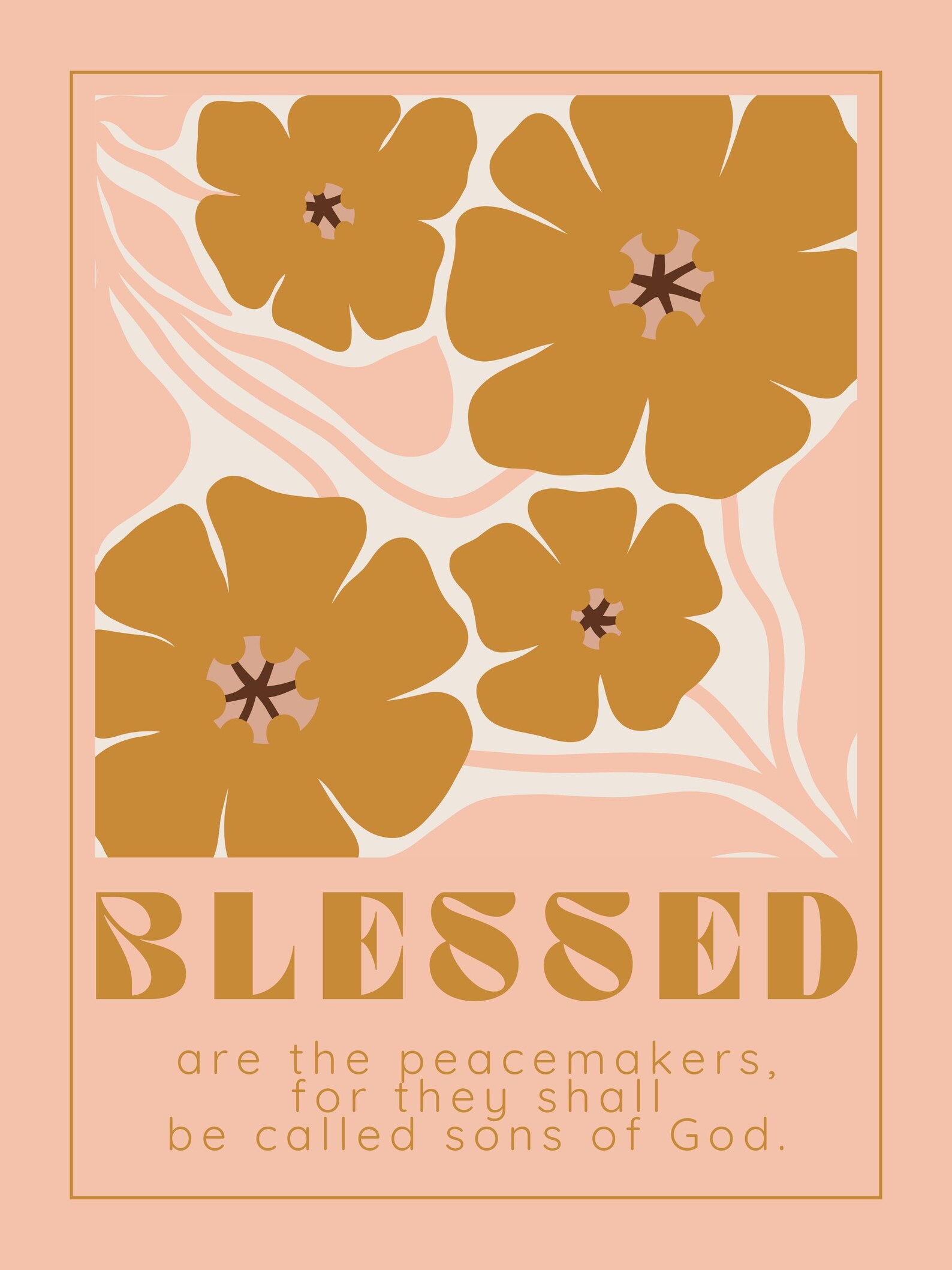Beatitudes Artwork | Matthew 5 Sermon on the Mount | Bible Verse Poster ...