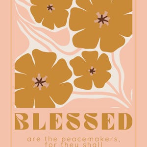 Beatitudes Artwork | Matthew 5 Sermon on the Mount | Bible Verse Poster ...