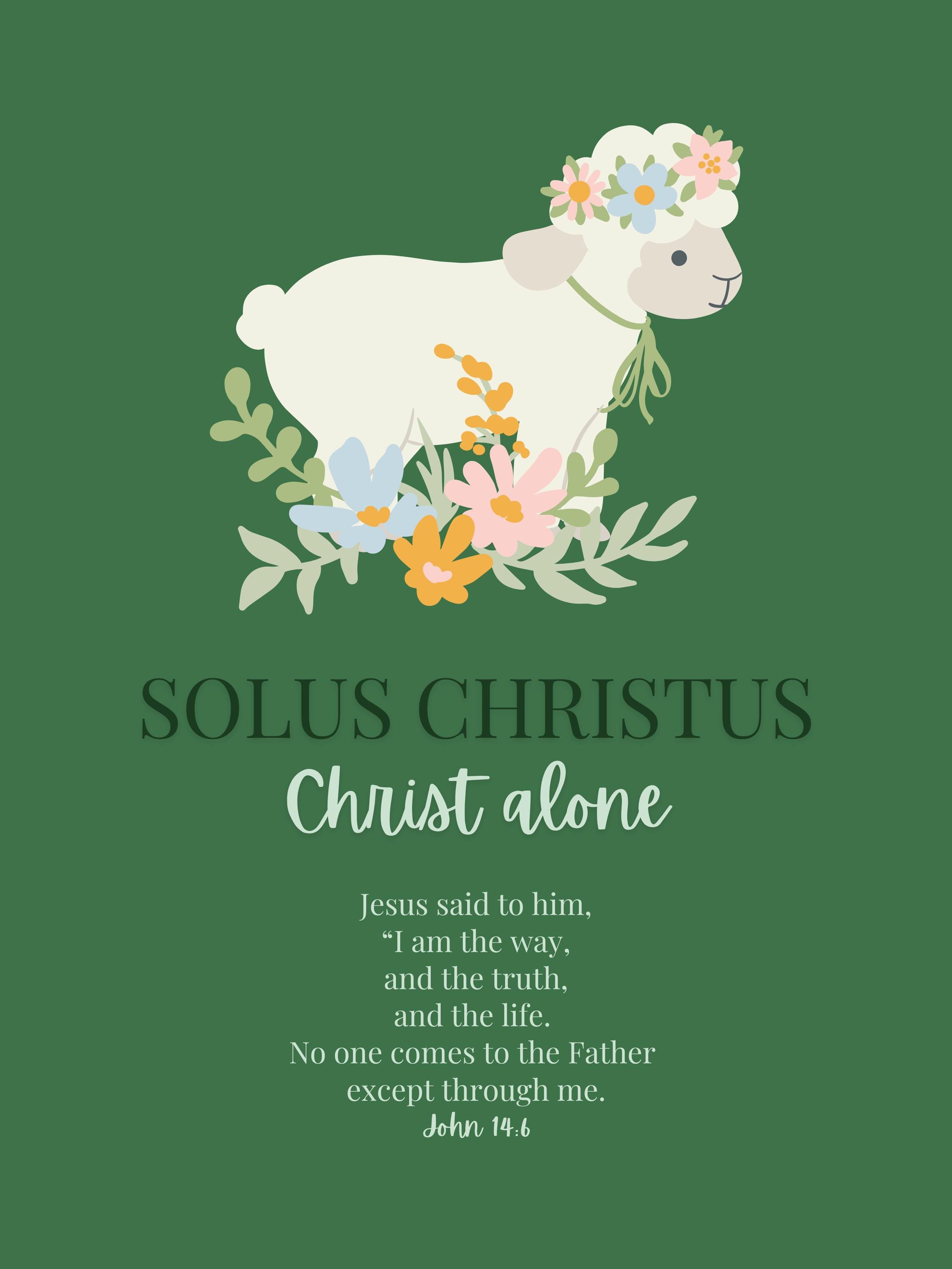 Set of 5 Five Solas Digital Download Posters Sola Fide Sola Gratia ...