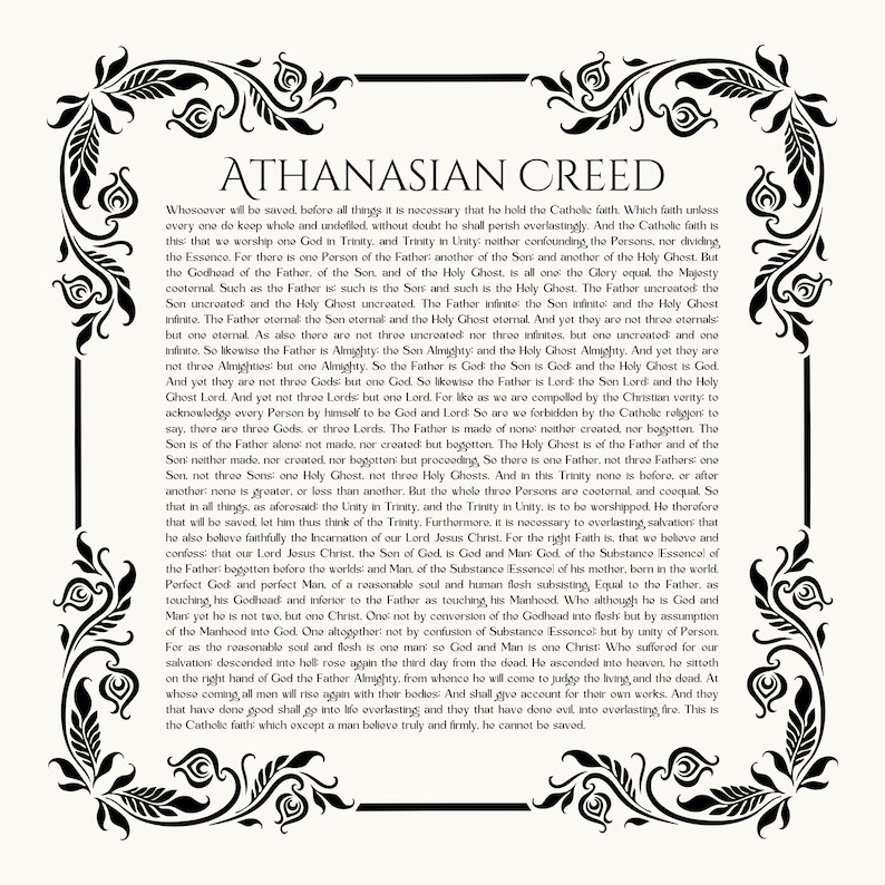 Creeds of the Christian Faith Digital Download Posters | Nicene ...