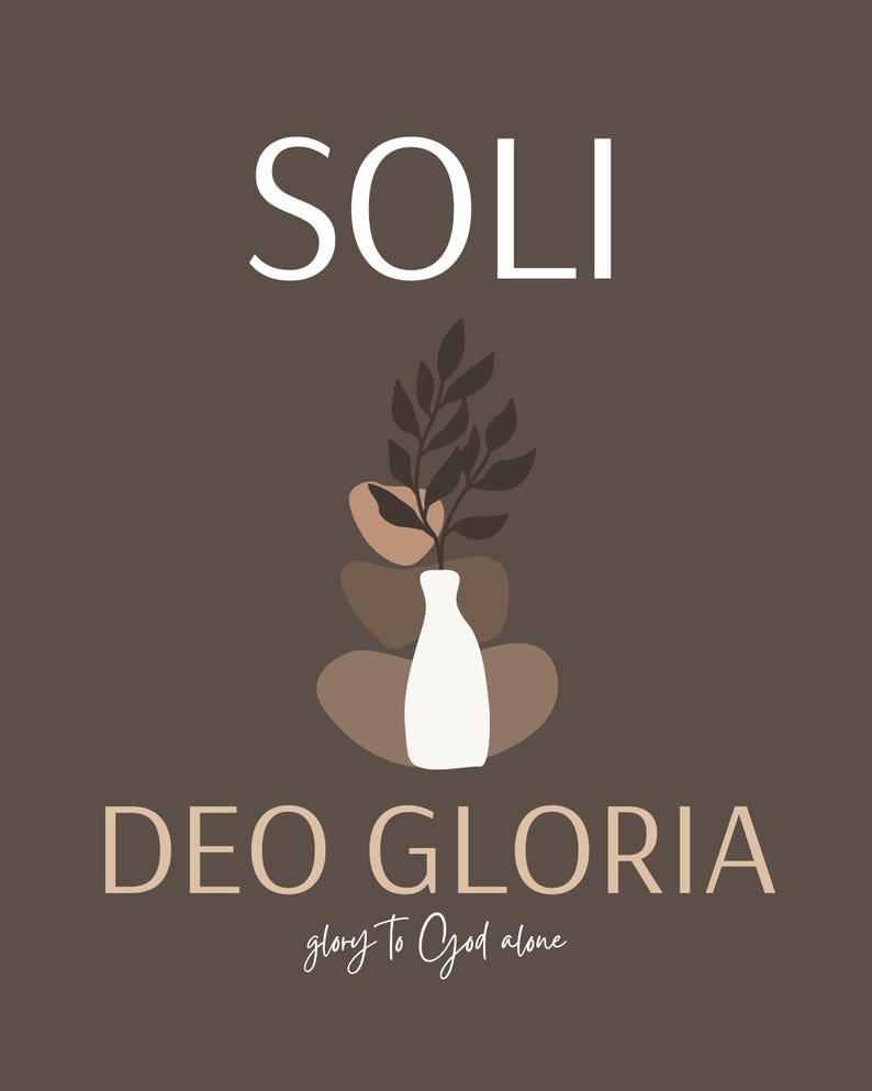 Set of 6 Five Solas Posters Printable Art | Sola Fide | Sola Gratia ...
