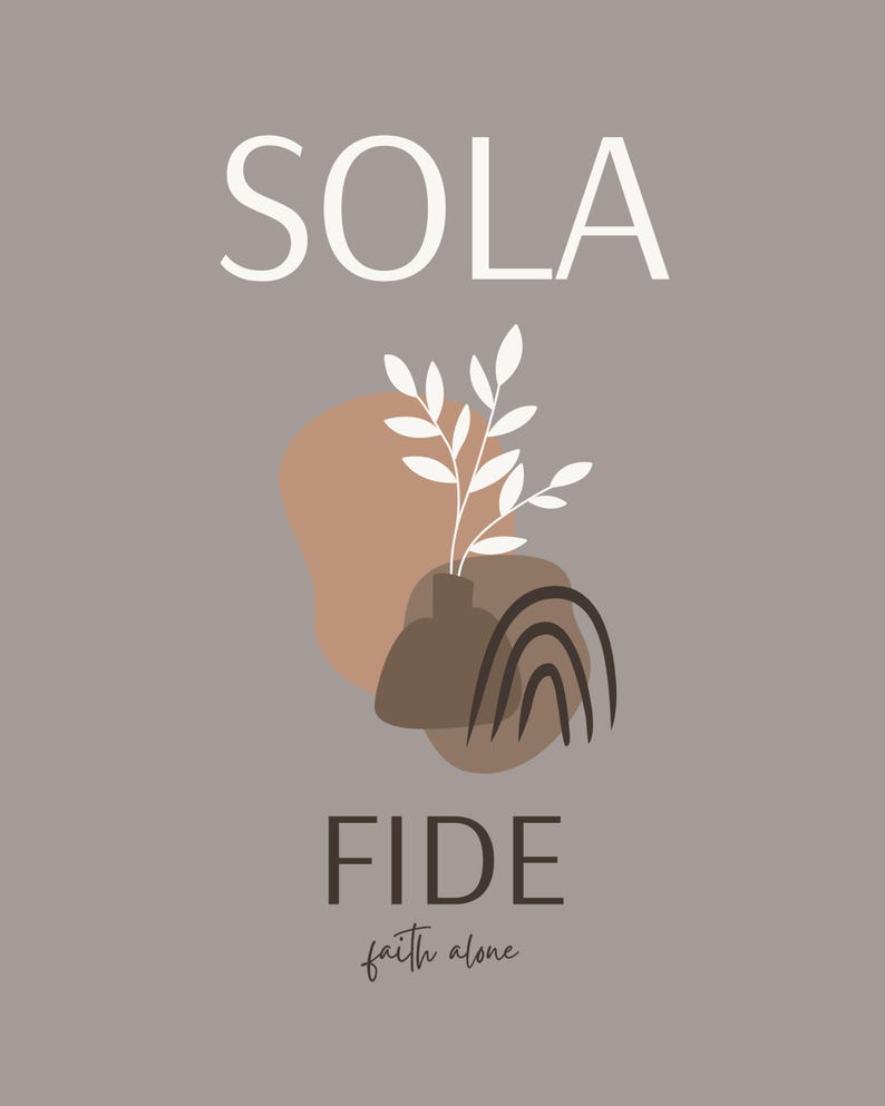 Set of 6 Five Solas Posters Printable Art | Sola Fide | Sola Gratia ...