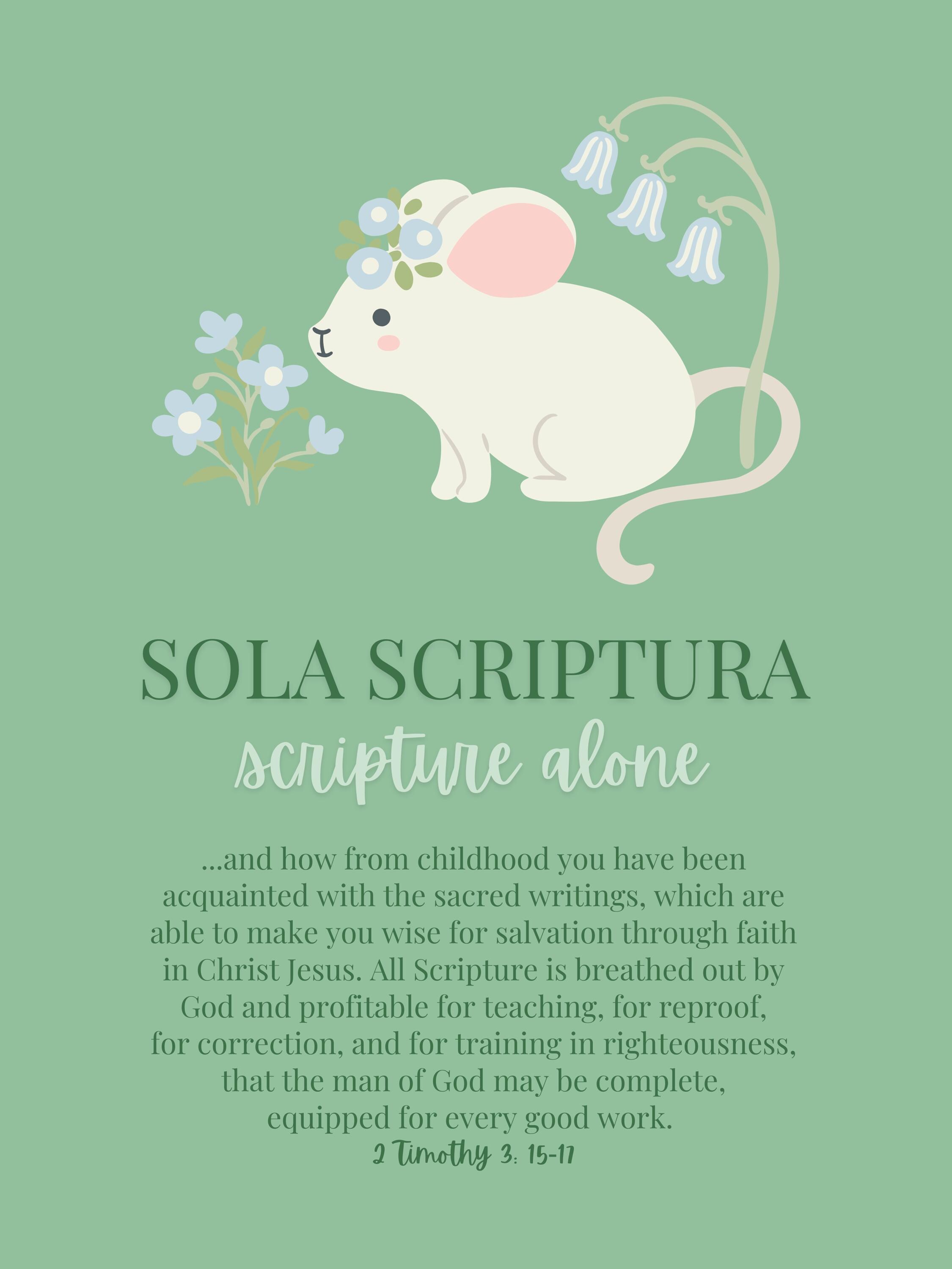 Set of 5 Five Solas Digital Download Posters Sola Fide Sola Gratia ...