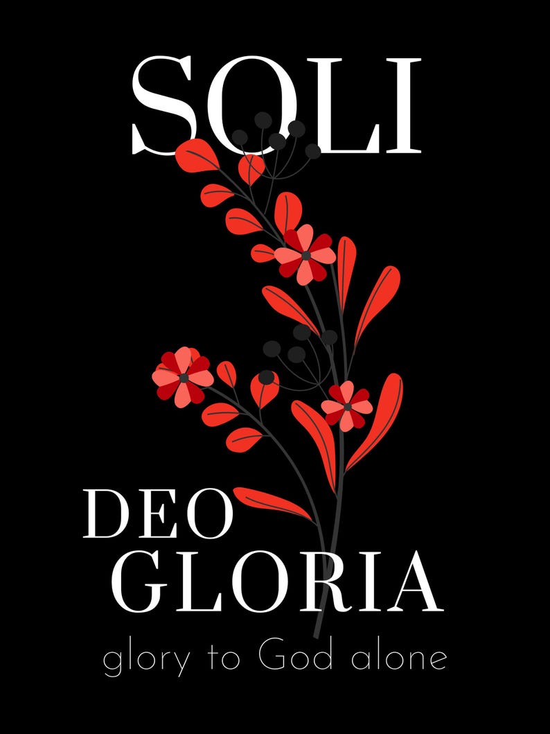 Set of 5 Five Solas Digital Download Posters Sola Fide Sola Gratia ...
