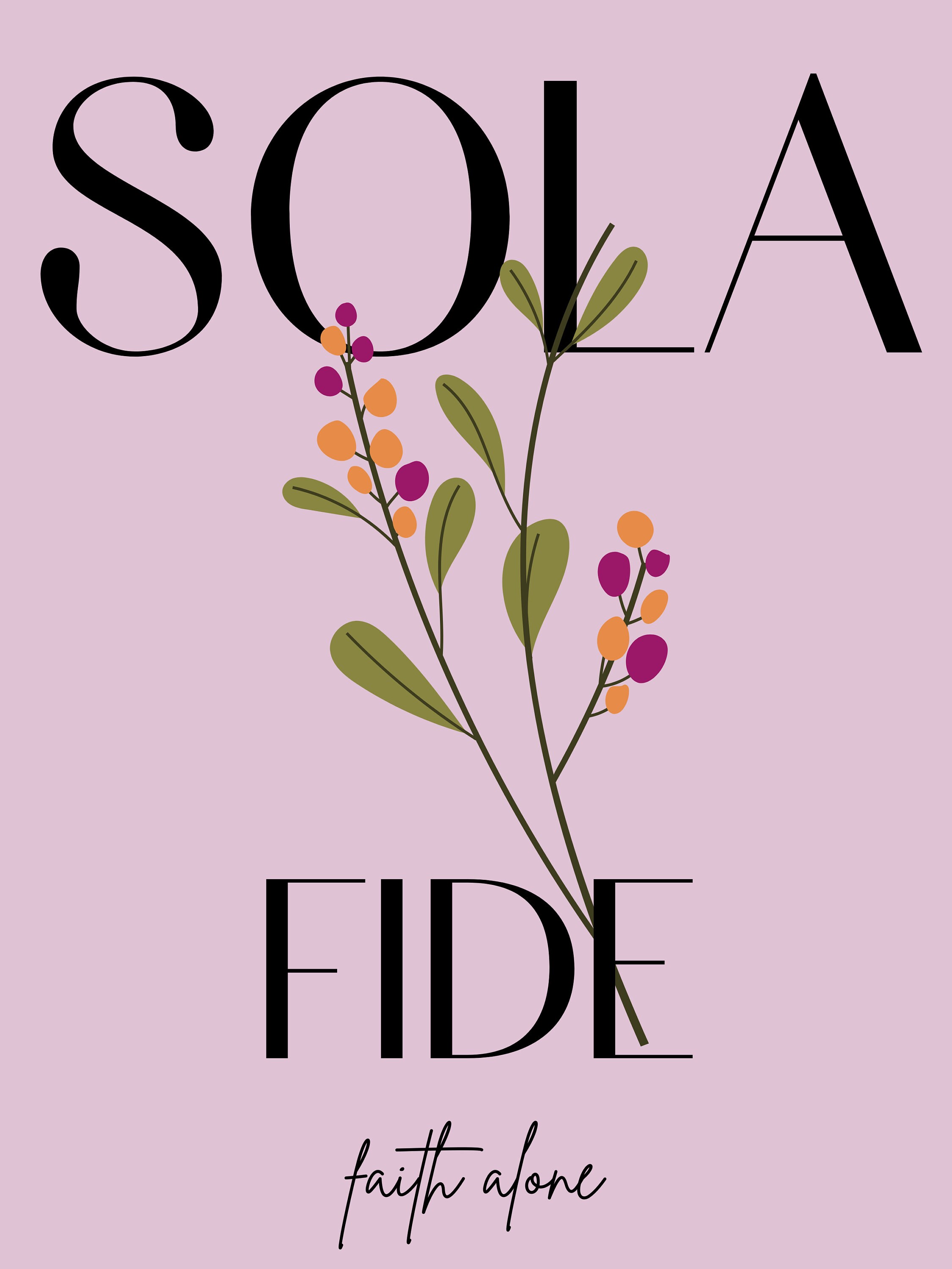 5 Pastel Five Solas Digital Download Posters Sola Fide, Gratia & Scriptura Solus Christus Soli ...