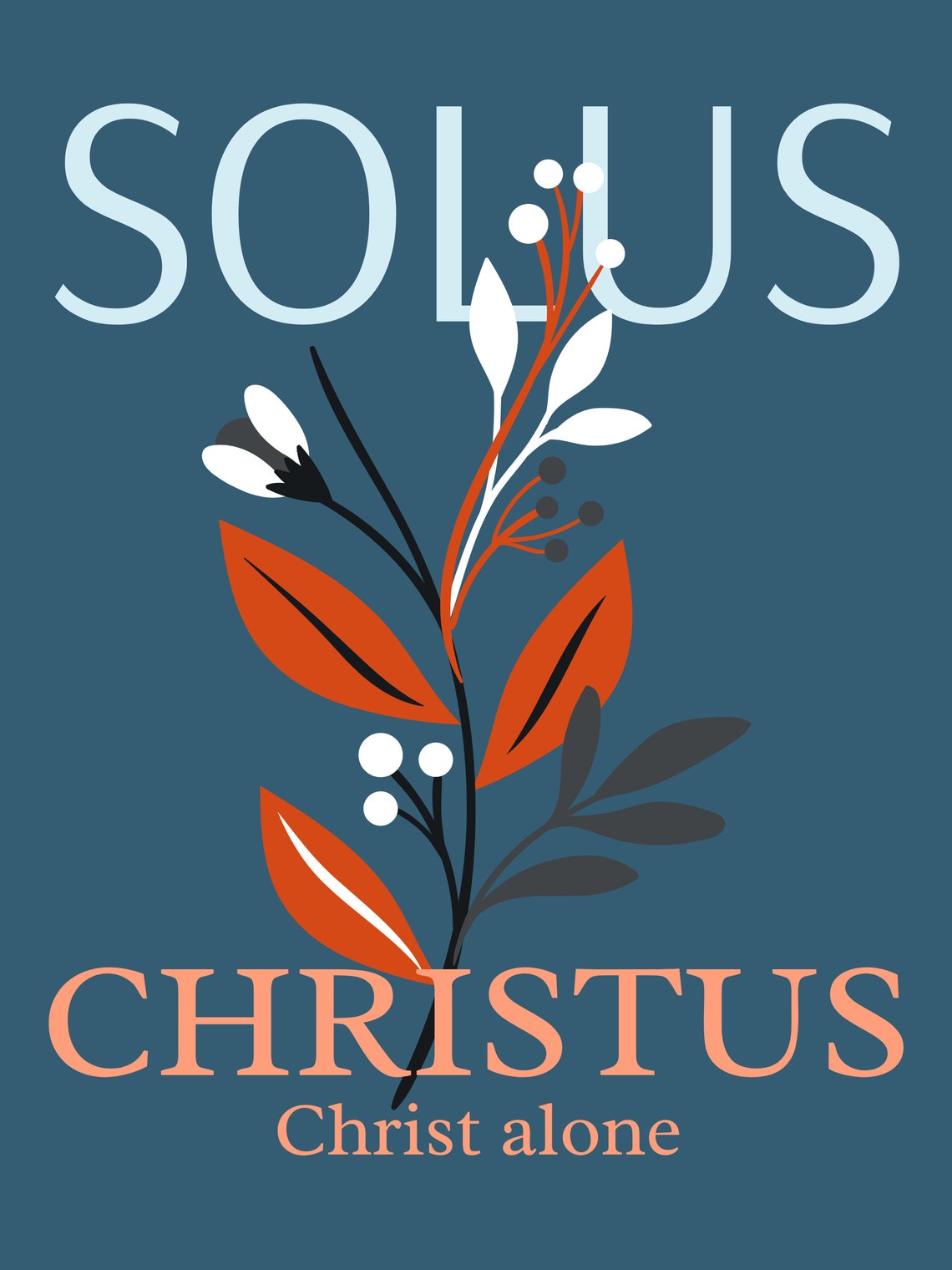 Five Solas Art Print Set: Protestant Reformation Decor (digital ...