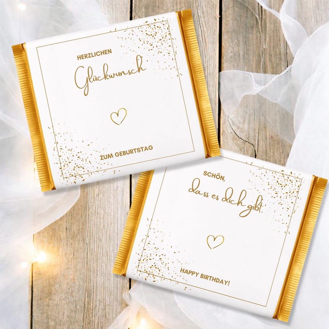 Printable Chocolate Wrapper Template for Birthdays | Gift Wrapper ...